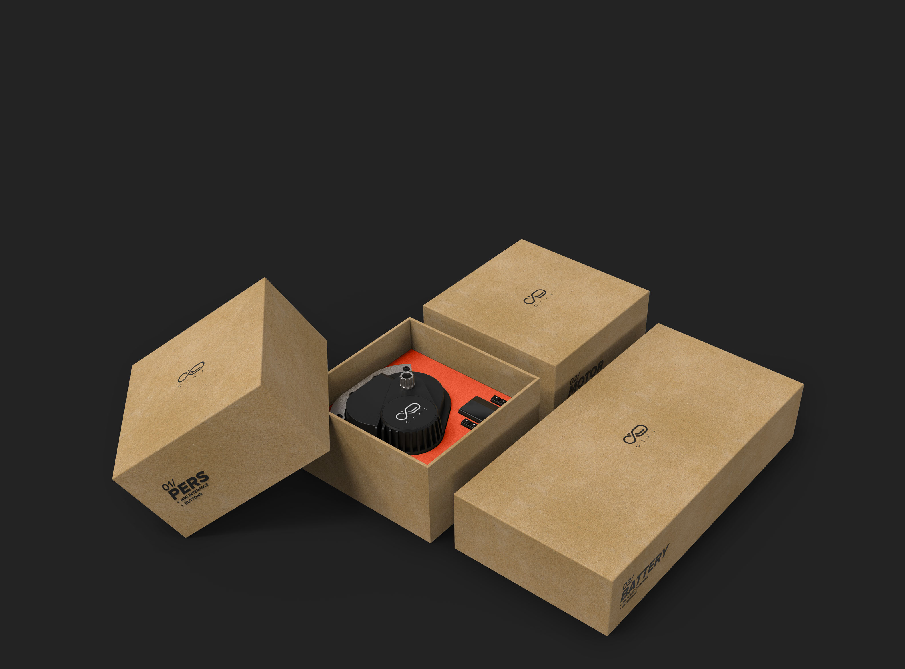 CIXI - PERS, chainless and beltless electronic cranksets