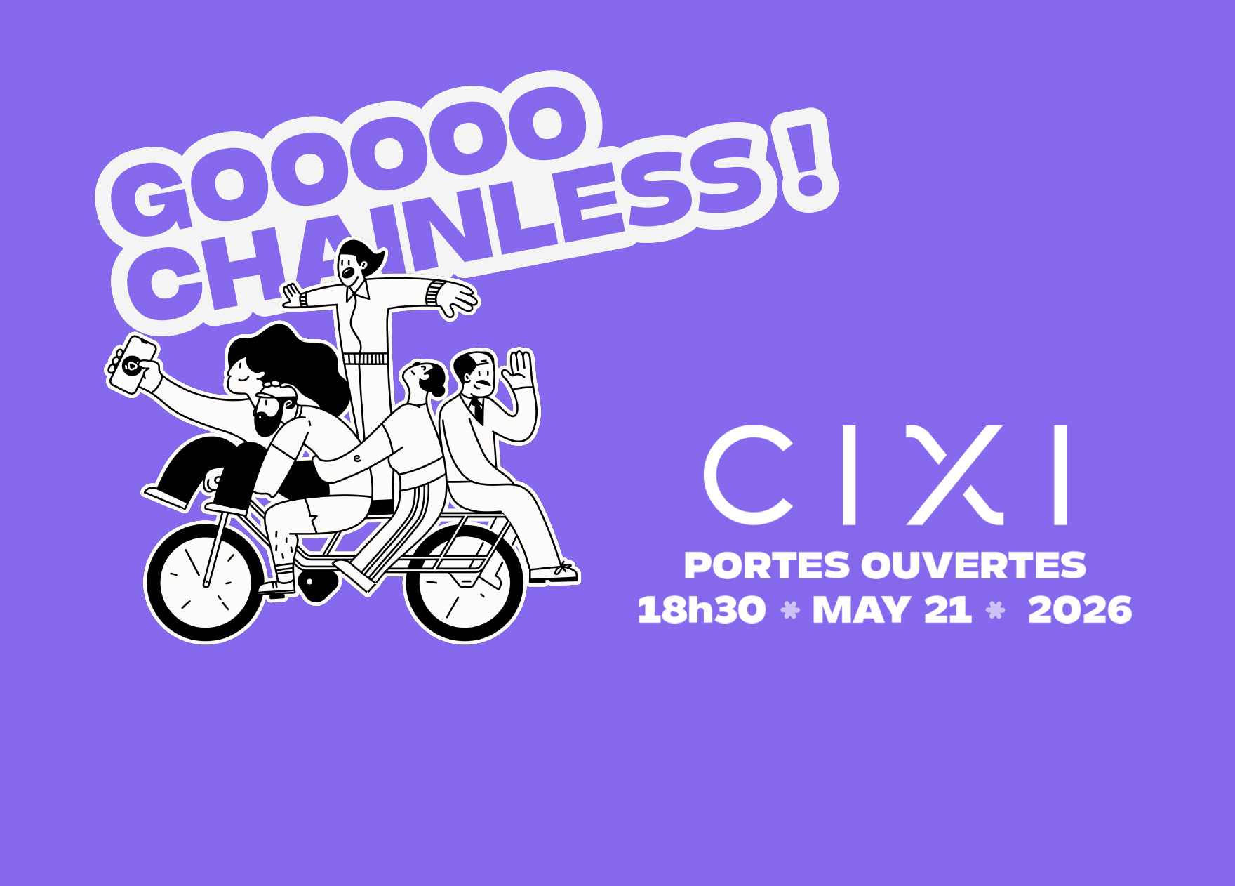 CIXI - PERS, pédaliers électroniques sans chaîne ni courroie
